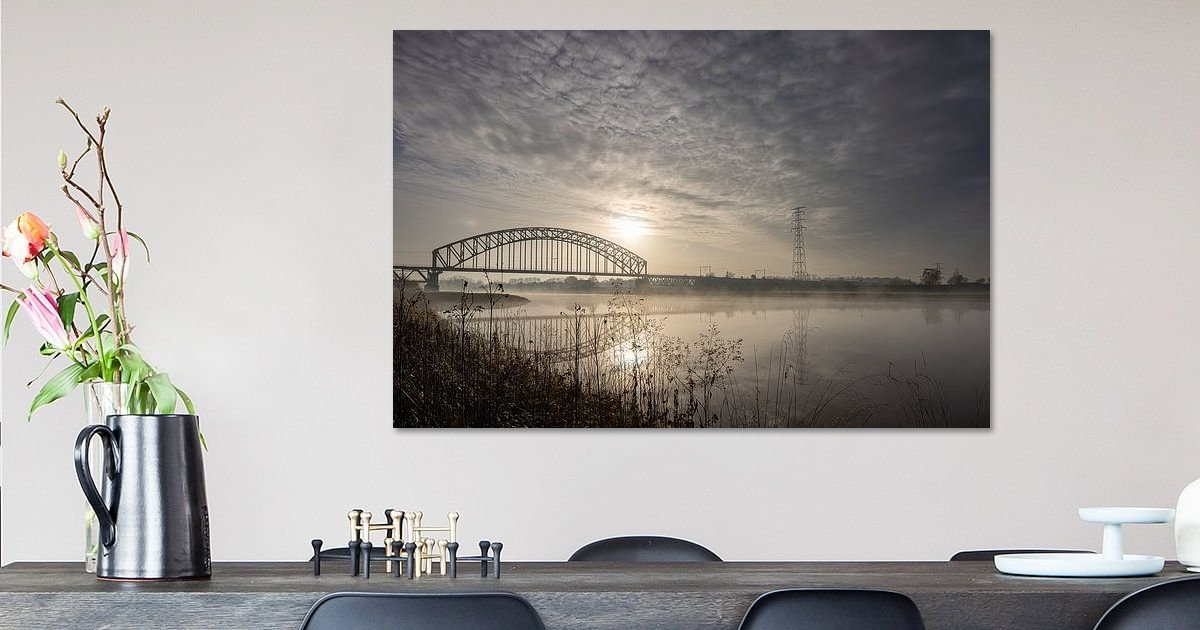 De Rijn bij Oosterbeek #009 van Daan van Oort op canvas, behang en meer