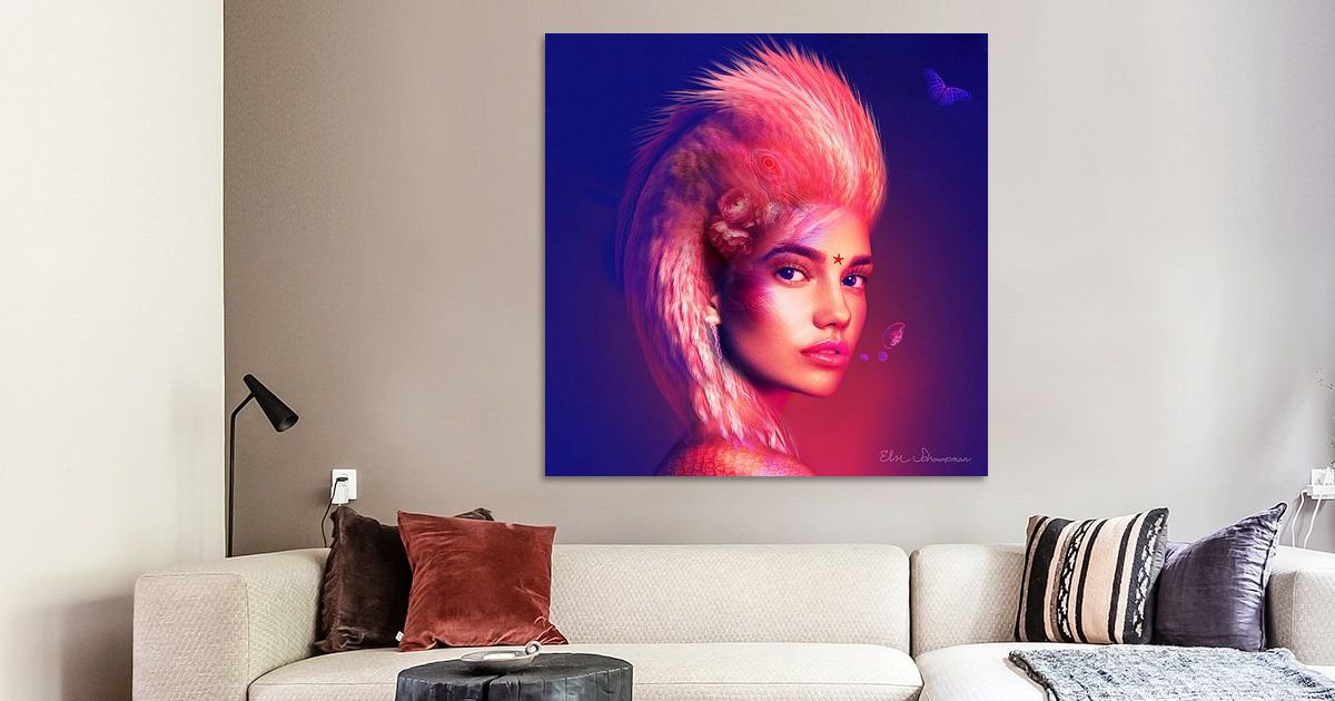 Athena van Who Else op canvas, behang en meer