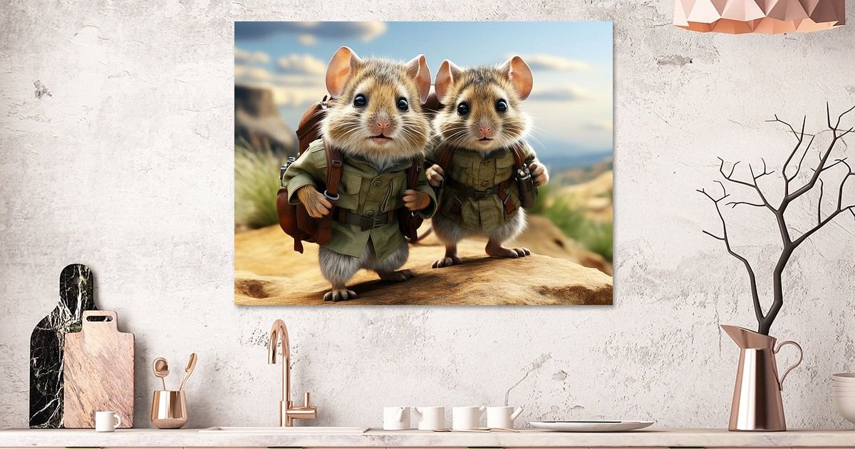 Muizen Humor | De Ontdekkingsreizigers van Max Steinwald op canvas ...