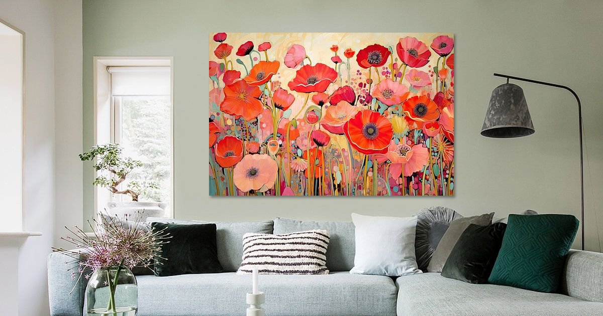 Klaprozen #2 van Imagine op canvas, behang en meer