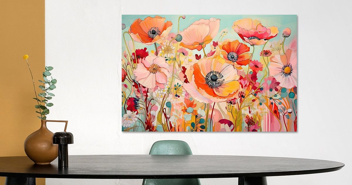 Klaprozen #13 van Imagine op canvas, behang en meer