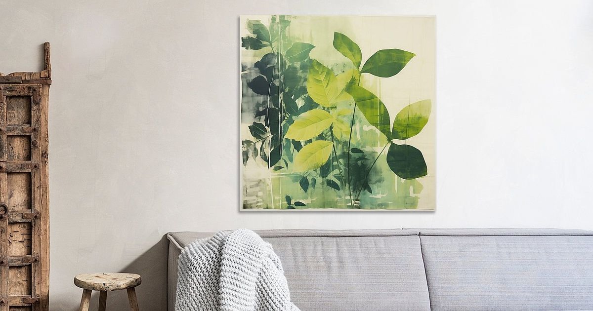 Beukenblad van Bianca ter Riet op canvas, behang en meer