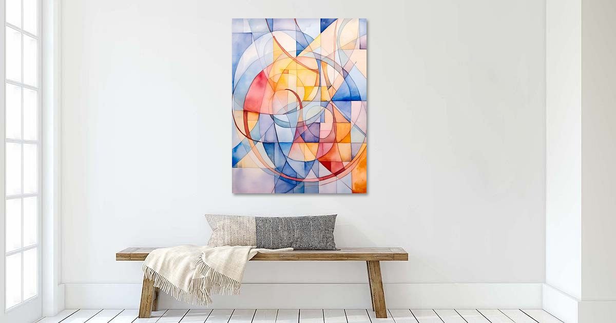 Dynamisch abstract schilderij van Virgil Quinn - Decorative Arts op ...