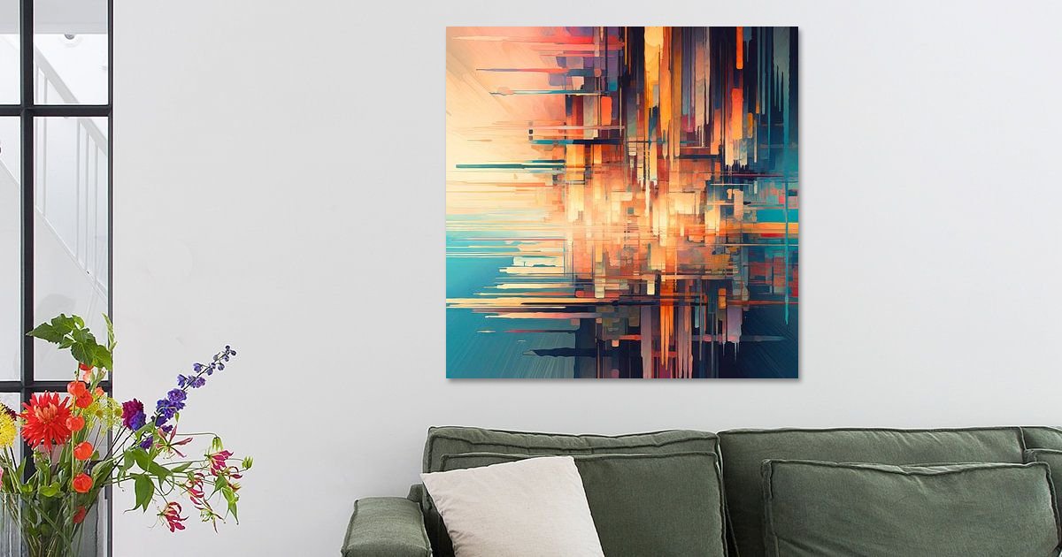 vloeiend dynamisch abstract van Virgil Quinn - Decorative Arts op ...