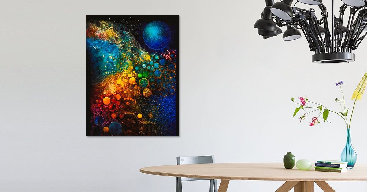 vloeiend dynamisch abstract van Virgil Quinn - Decorative Arts op ...