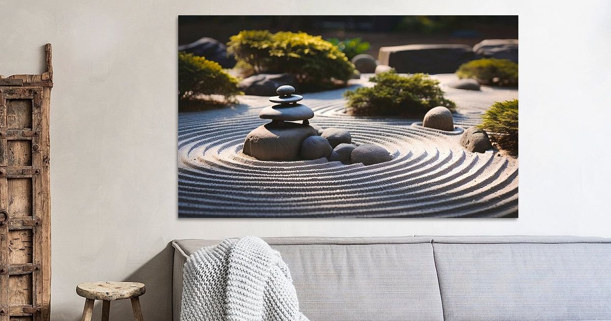 zen van Virgil Quinn - Decorative Arts op canvas, behang en meer