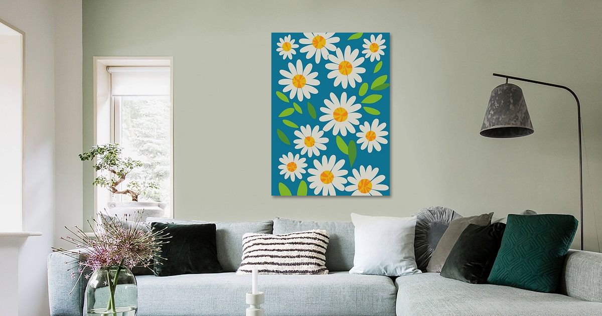 Het Madeliefje van Gypsy Galleria op canvas, behang en meer