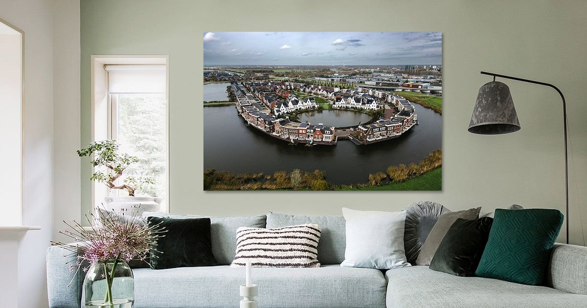 Mooie Normaal Amsterdams Peil kunst op canvas, behang en meer
