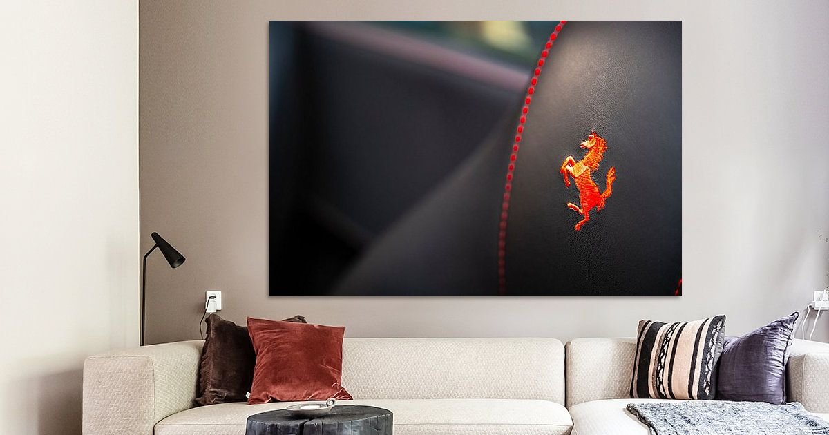 Ferrari 488 Spider sportwagen lederen zetel detail van Sjoerd van der ...