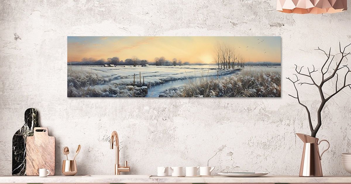 Winter Nederland van Blikvanger Schilderijen op canvas, behang en meer