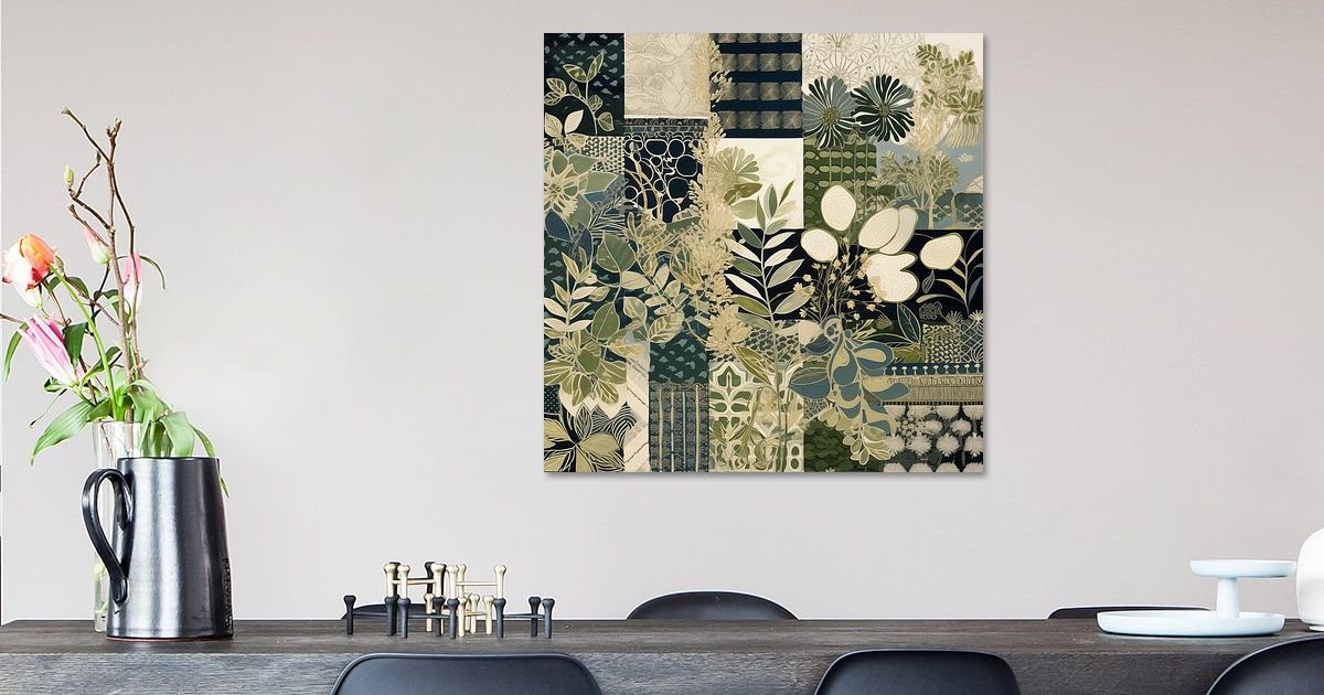 Garden of Textures van Color Square op canvas, behang en meer