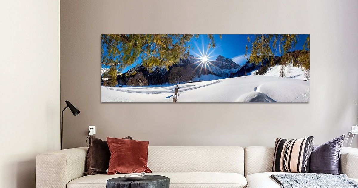 Een magisch wintersprookje van Christa Kramer op canvas, behang en meer