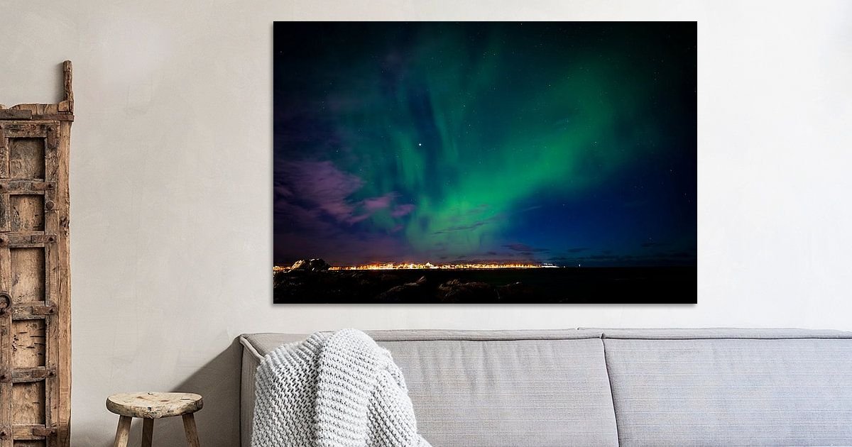 Poollicht, noorderlicht IJsland, Aurora Iceland van Corrine Ponsen op ...