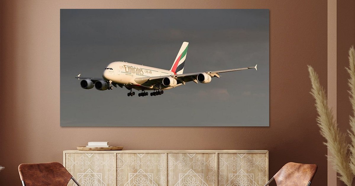 Airbus a380 Emirates by Arthur Bruinen on canvas, poster, wallpaper and ...