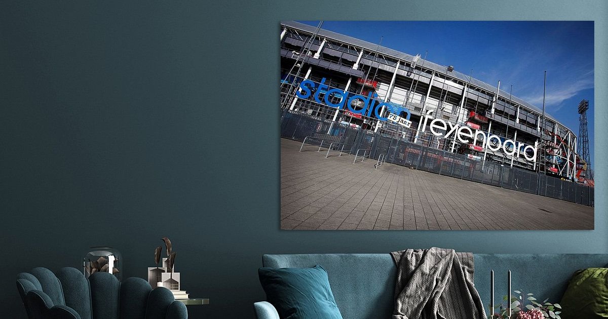 stadion van Feijenoord de Kuip van Roel Dijkstra op canvas, behang en meer