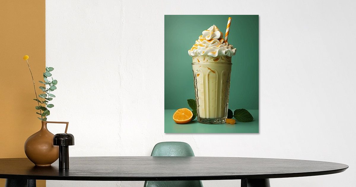 Megalekkere milkshake van Studio Allee op canvas, behang en meer