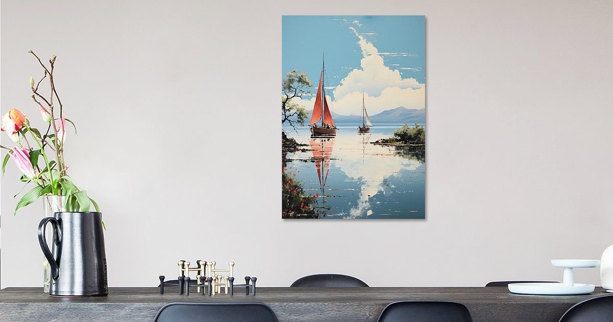 Zeilboot Zeilboot Maritiem Zee Poster Kunstdruk van Niklas Maximilian ...