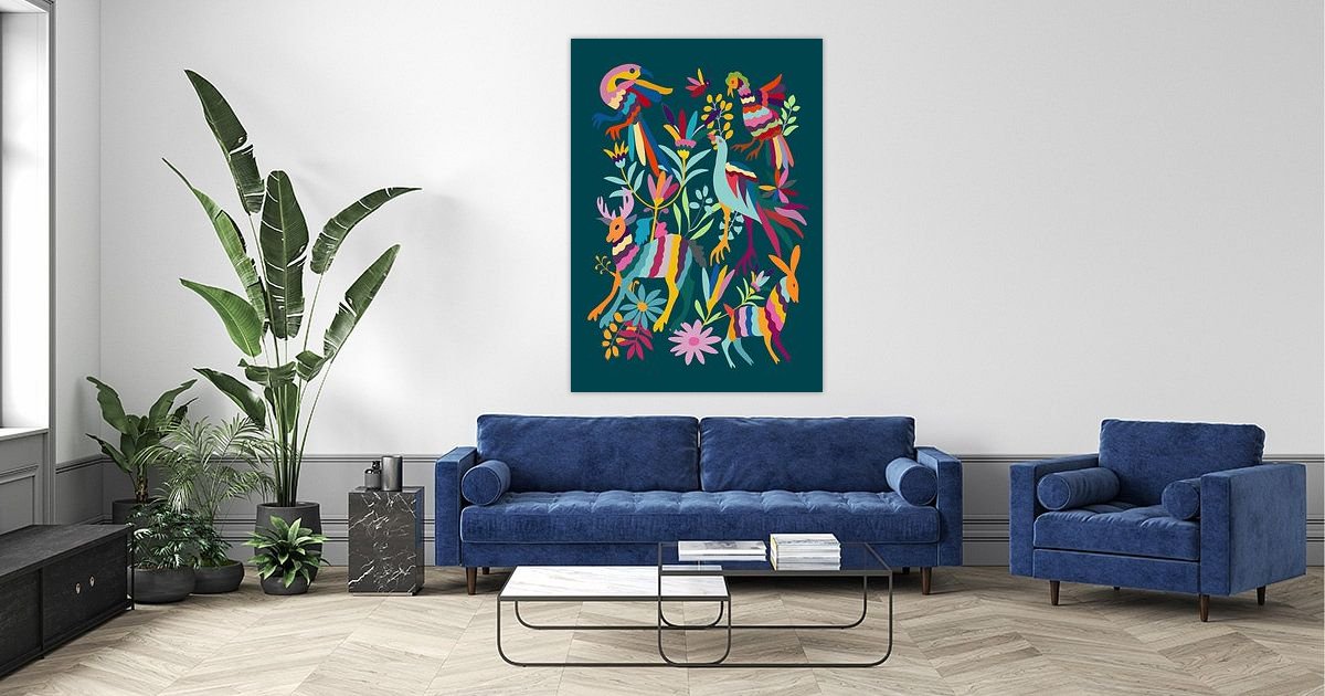 Otomi Artwork by Cats & Dotz on canvas, poster, wallpaper and more