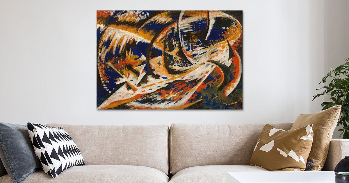 Jules Schmalzigaug - Snelheid (1914) van Peter Balan op canvas, behang ...