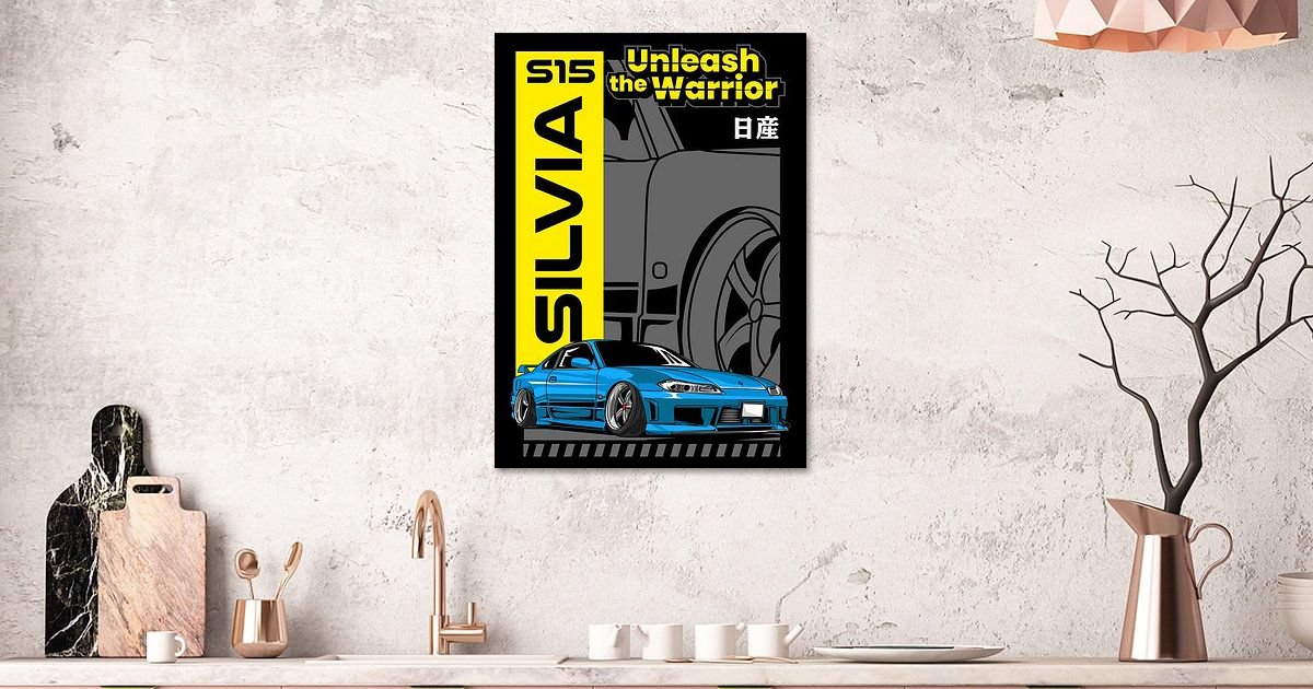 Nissan Silvia S15 JDM Car by Adam Khabibi on canvas, poster, wallpaper ...