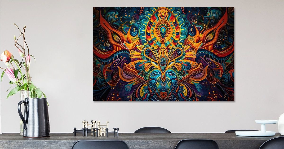 Hyperrealistic DMT trip art by Digitale Schilderijen on canvas, poster ...