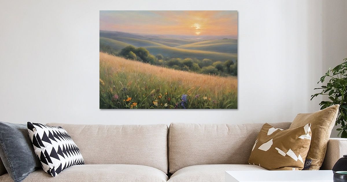 Harmonievelden van Timba Art op canvas, behang en meer