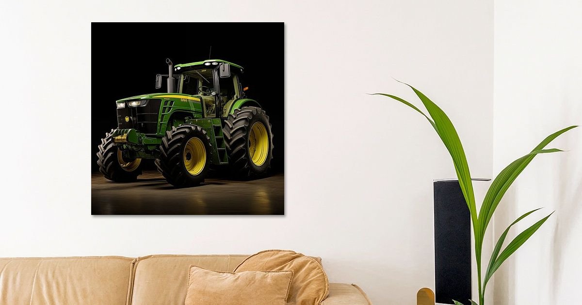 John Deere tractor van TheXclusive Art op canvas, behang en meer