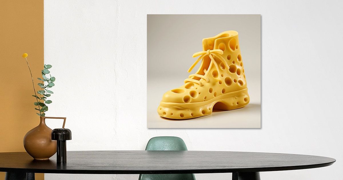 Typical Dutch - Cheese - Shoe by Marianne Ottemann - OTTI on canvas ...