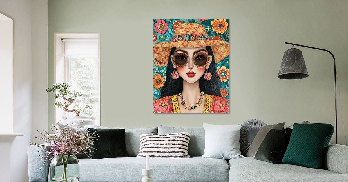 Bekijk het eens van de zonnige kant Amanda van Studio Allee op canvas ...