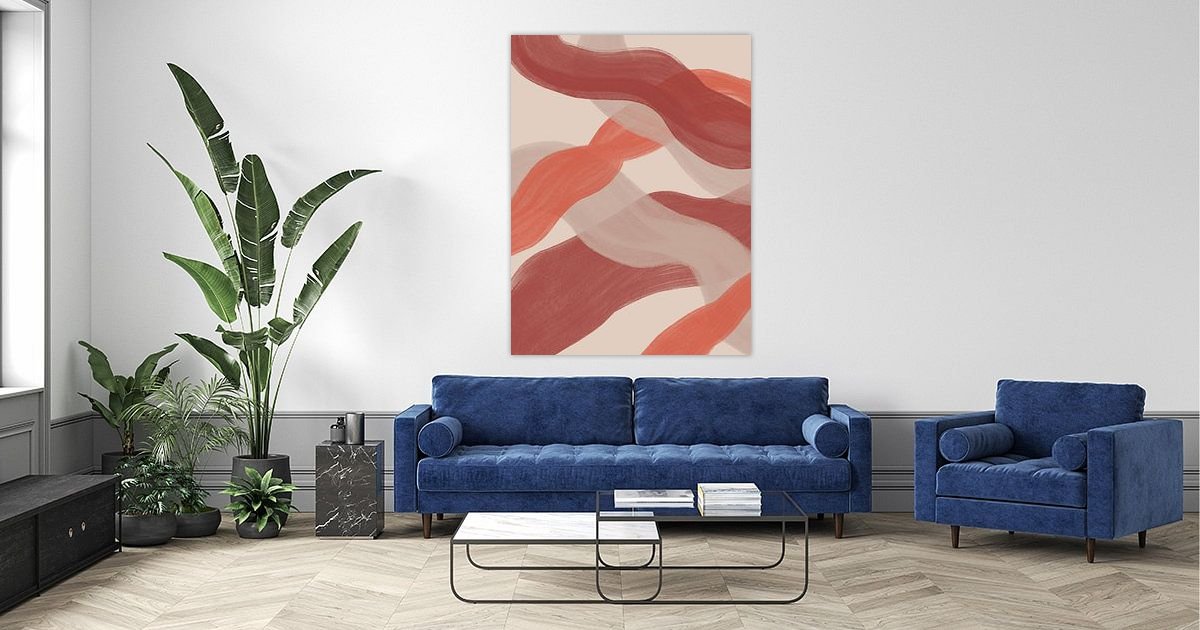 Colour Palette - Purple Blue Grey - 9 van Studio Palette op canvas ...