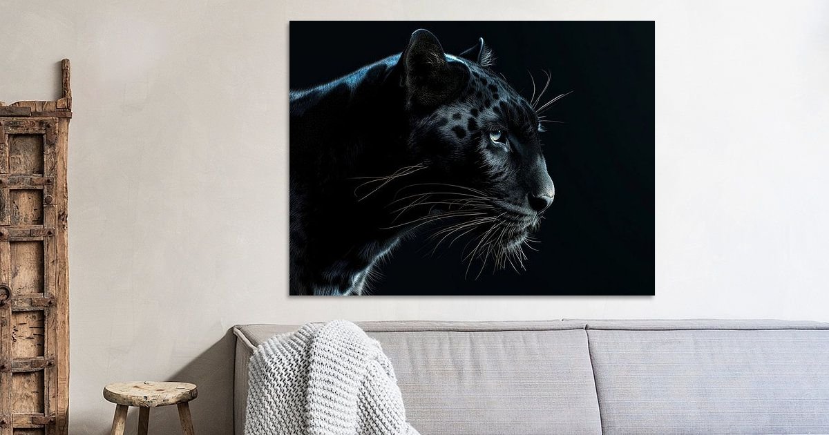 Schaduwjager - Het Mysterie van de Zwarte Panter van Eva Lee op canvas ...