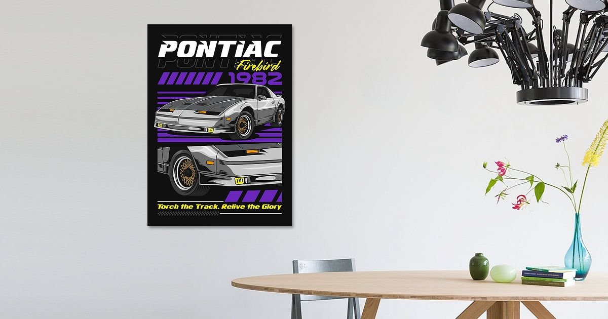 1982 Pontiac Firebird Trans Am Muscle Car von Adam Khabibi auf ArtFrame ...