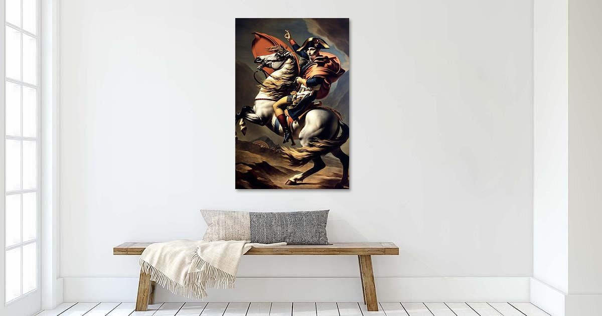 Napoléon Bonaparte Napoléon Bonaparte sur son cheval de bataille par l ...