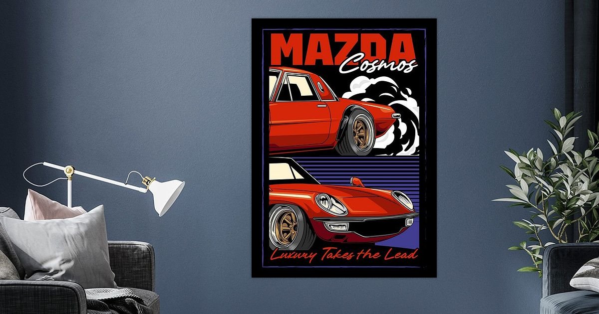 Mazda Cosmo JDM Car by Adam Khabibi on canvas, poster, wallpaper and more