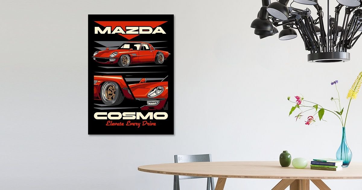 Mazda Cosmo JDM auto van Adam Khabibi op canvas, behang en meer