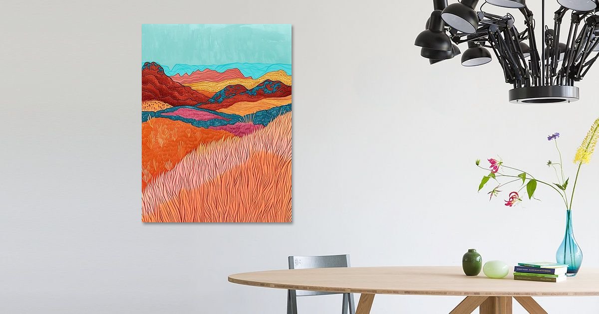 Het Landschap van Gypsy Galleria op canvas, behang en meer