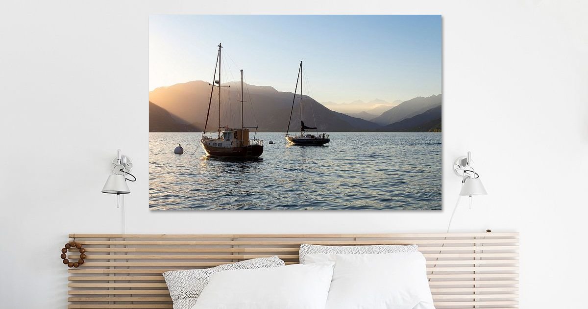 Lago Maggiore van Frank Peters op canvas, behang en meer