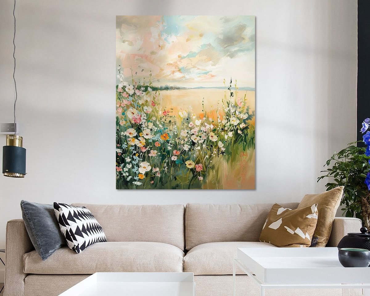 Lente Bloemen van De Mooiste Kunst op canvas, behang en meer