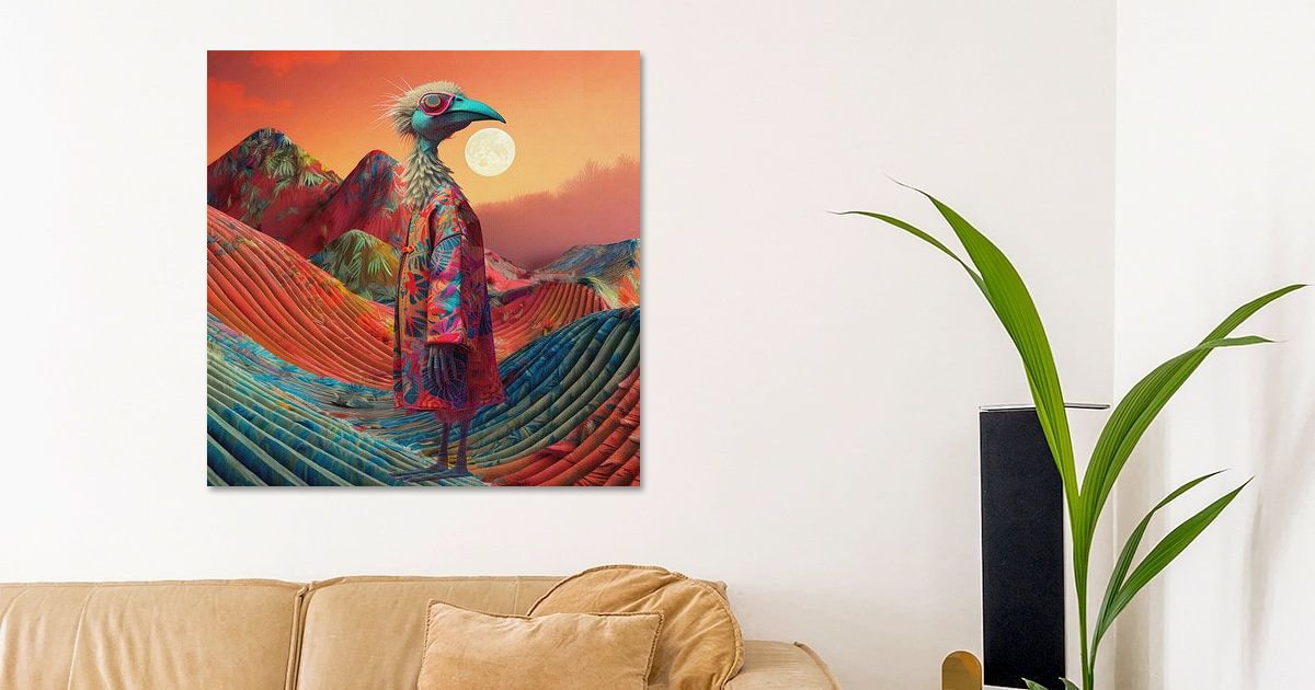 De Excentrieke Gier van Gisela- Art for You op canvas, behang en meer