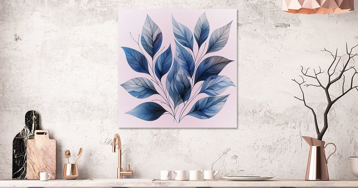 Het lied van het blad van Kay Weber op canvas, behang en meer