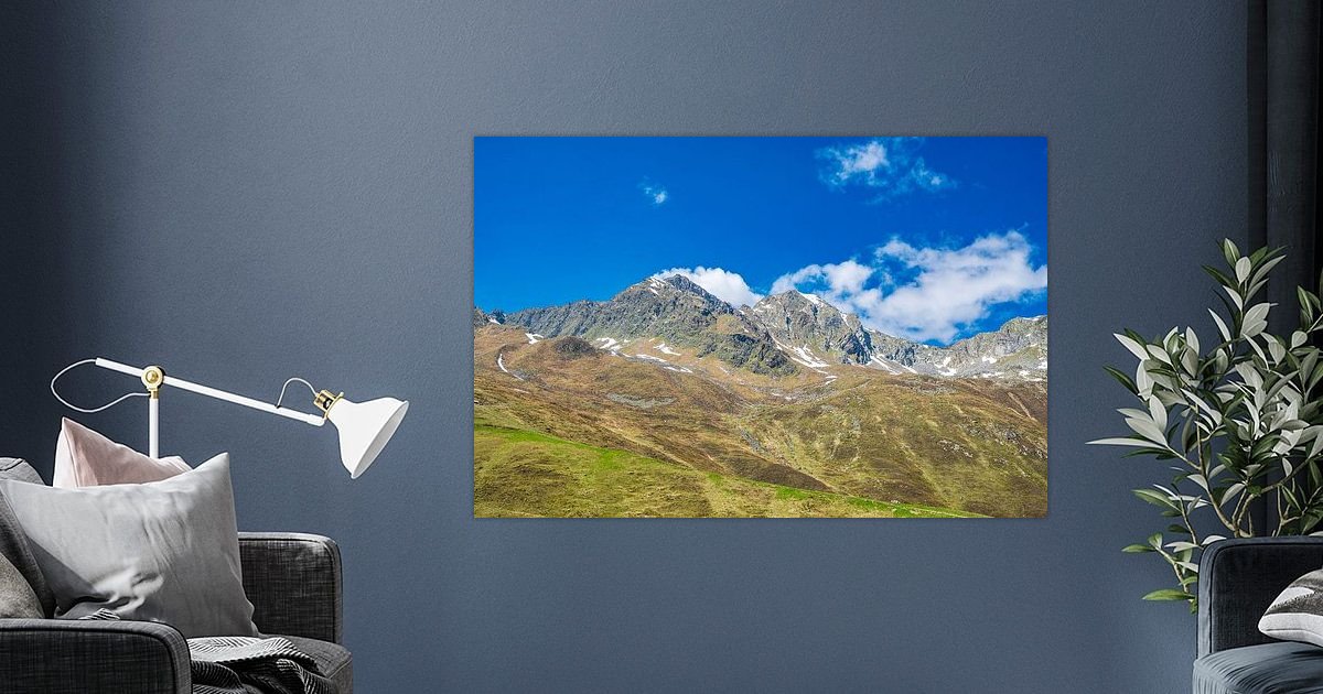 Uitzicht over het Ötztal in Sölden Arena Tirol tijdens sp van Sjoerd ...
