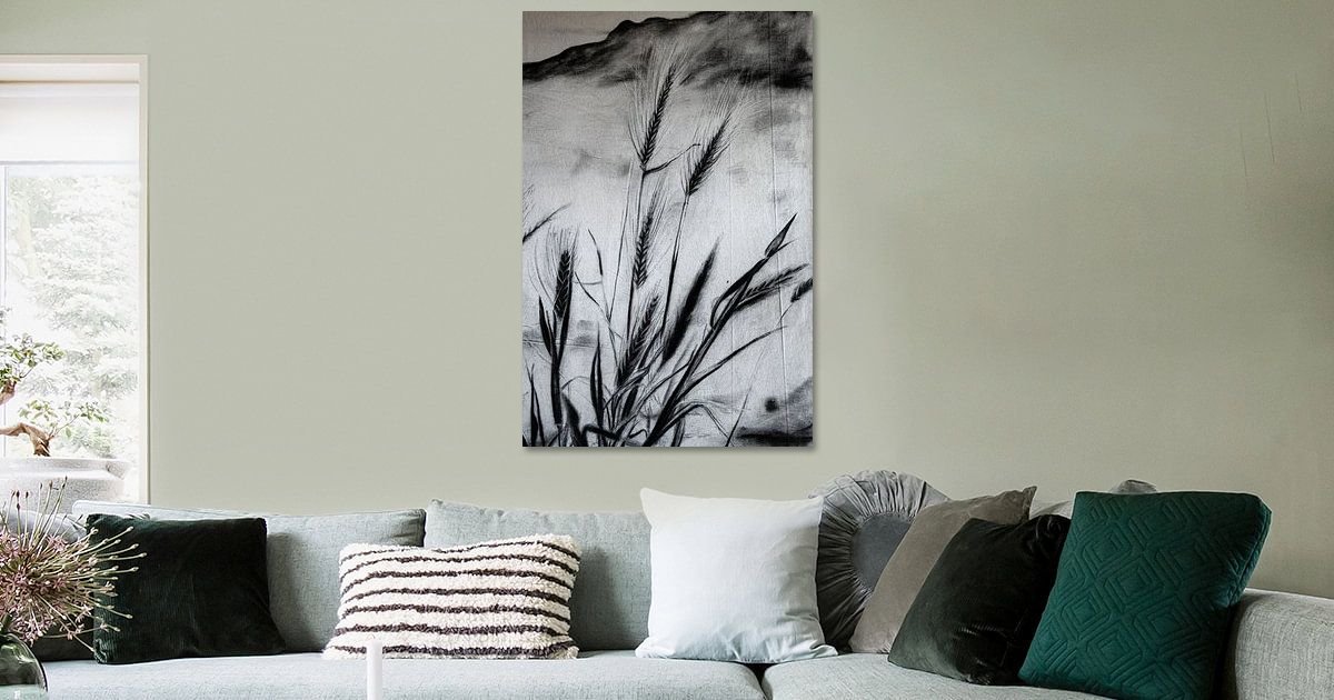 Grassen natuur nederland van KUNSTBLOC | Anca Blok op canvas, behang en ...