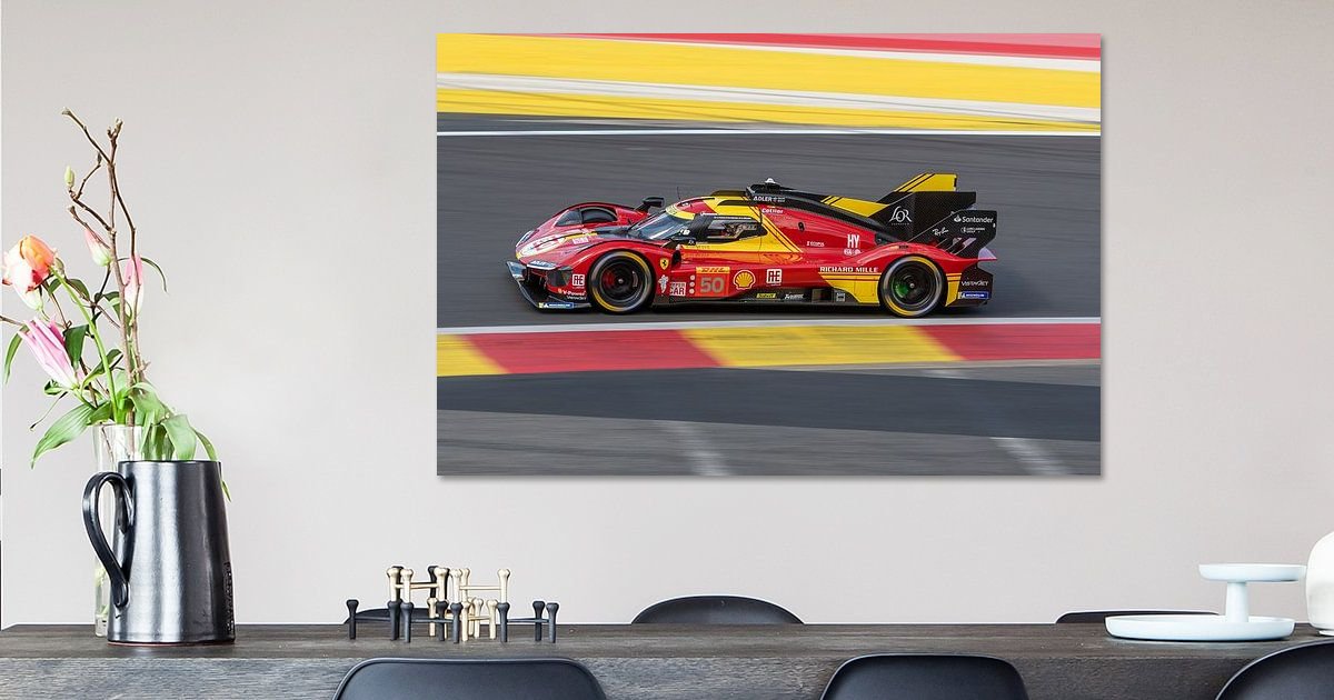 Ferrari-Hypercar während des WEC-Rennens in Spa-Francorchamps von ...