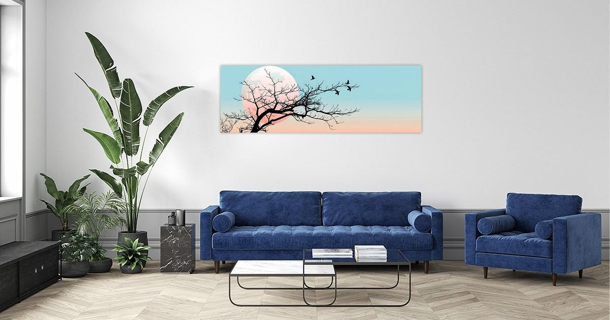 Maan van Poster Art Shop op canvas, behang en meer