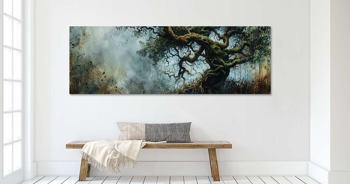 Magische Boom van Whale & Sons op canvas, behang en meer