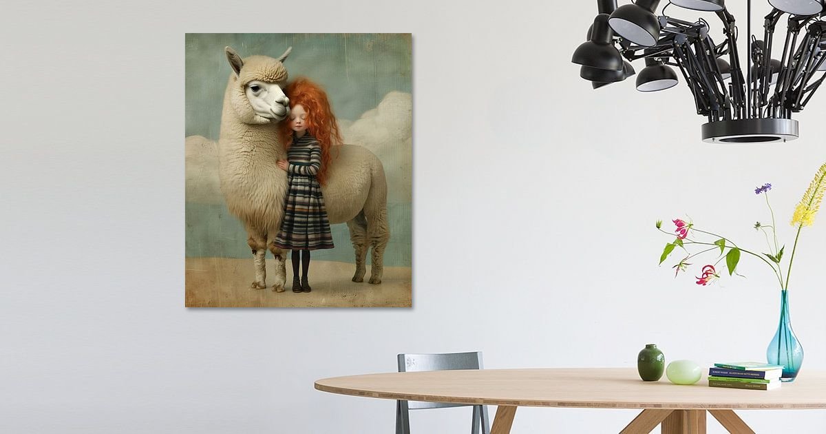 Alpaca Wall Art - Custom-Made & Free Shipping | Art Heroes