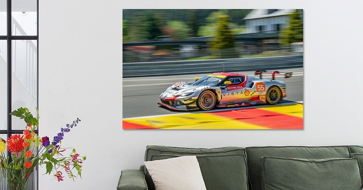 Ferrari 296 GT3 LM op Spa Francorchamps van Sjoerd van der Wal ...