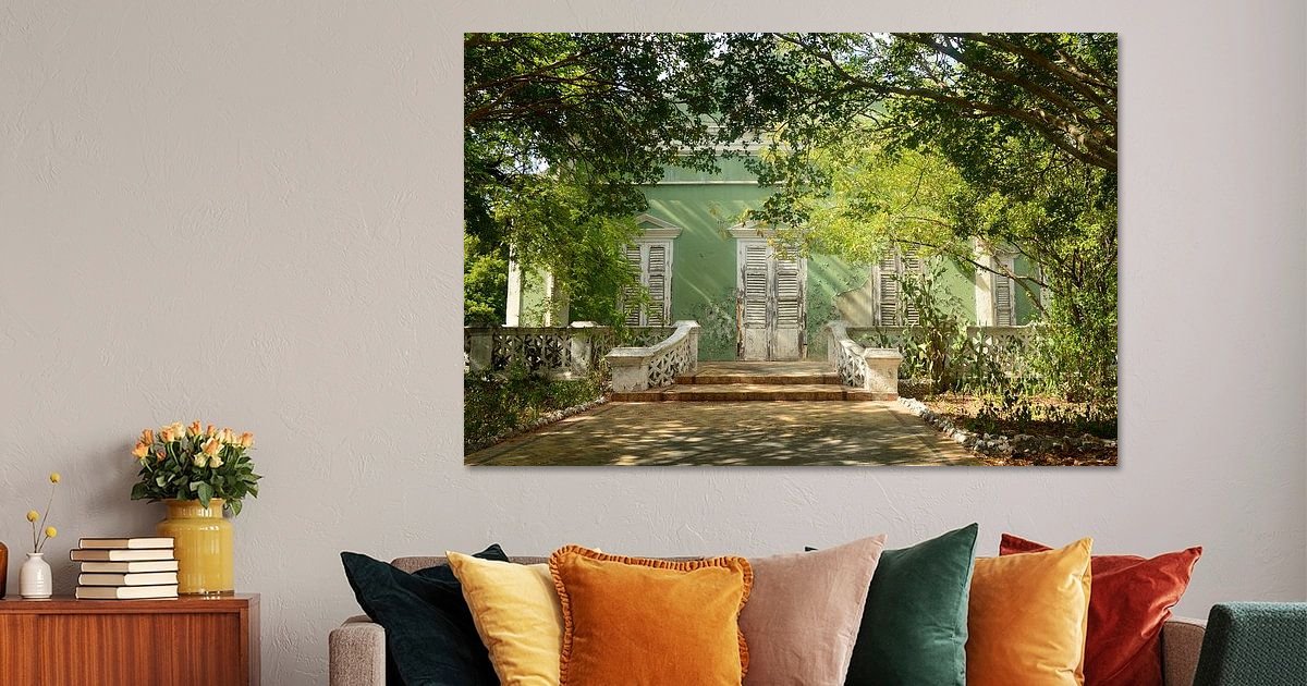 Curaçao, Scharloo van Eric Janse op canvas, behang en meer