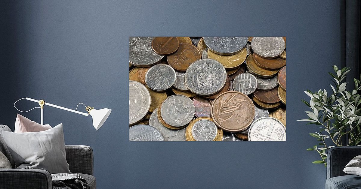 Mooie gulden kunst op canvas, behang en meer