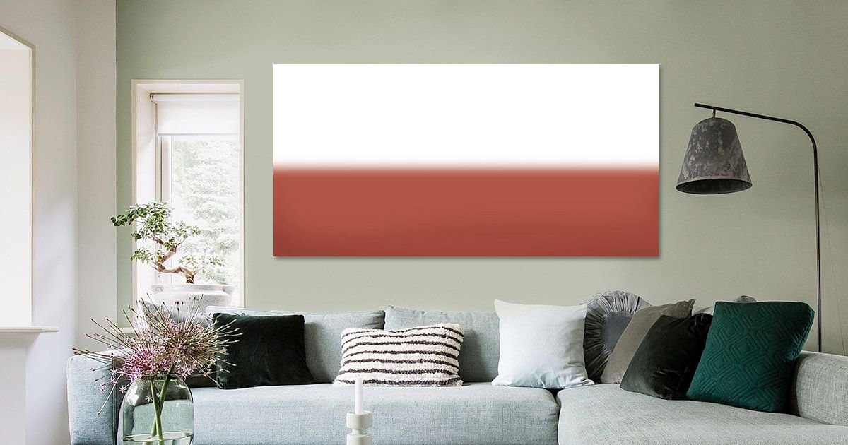 TW living - FLEXA dark red True Joy™ compatibel van TW living op canvas ...